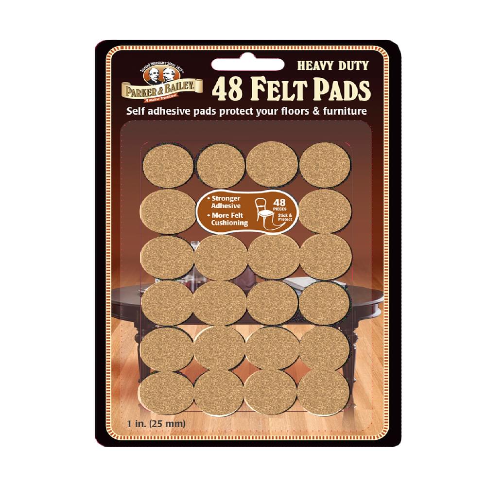 48 Heavy Duty Felt Pads - 25mm