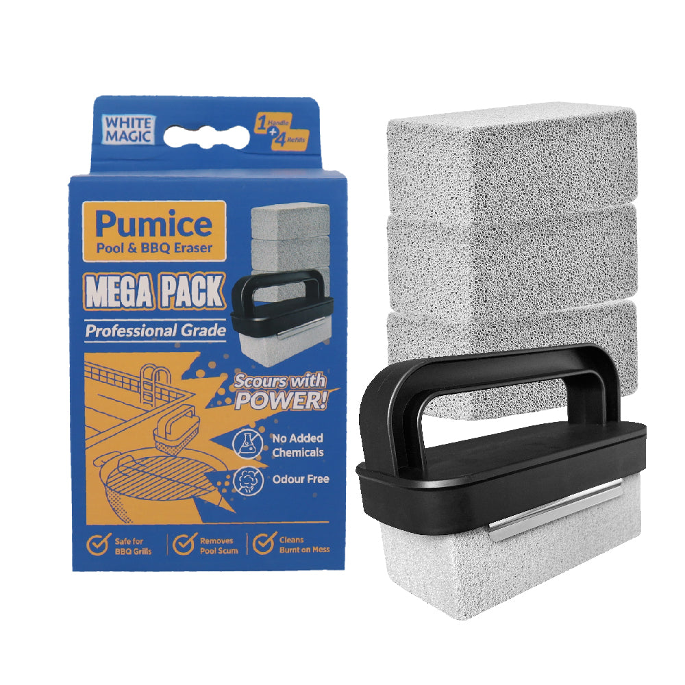 White Magic Pumice Pool & BBQ Eraser Mega 4 Pack