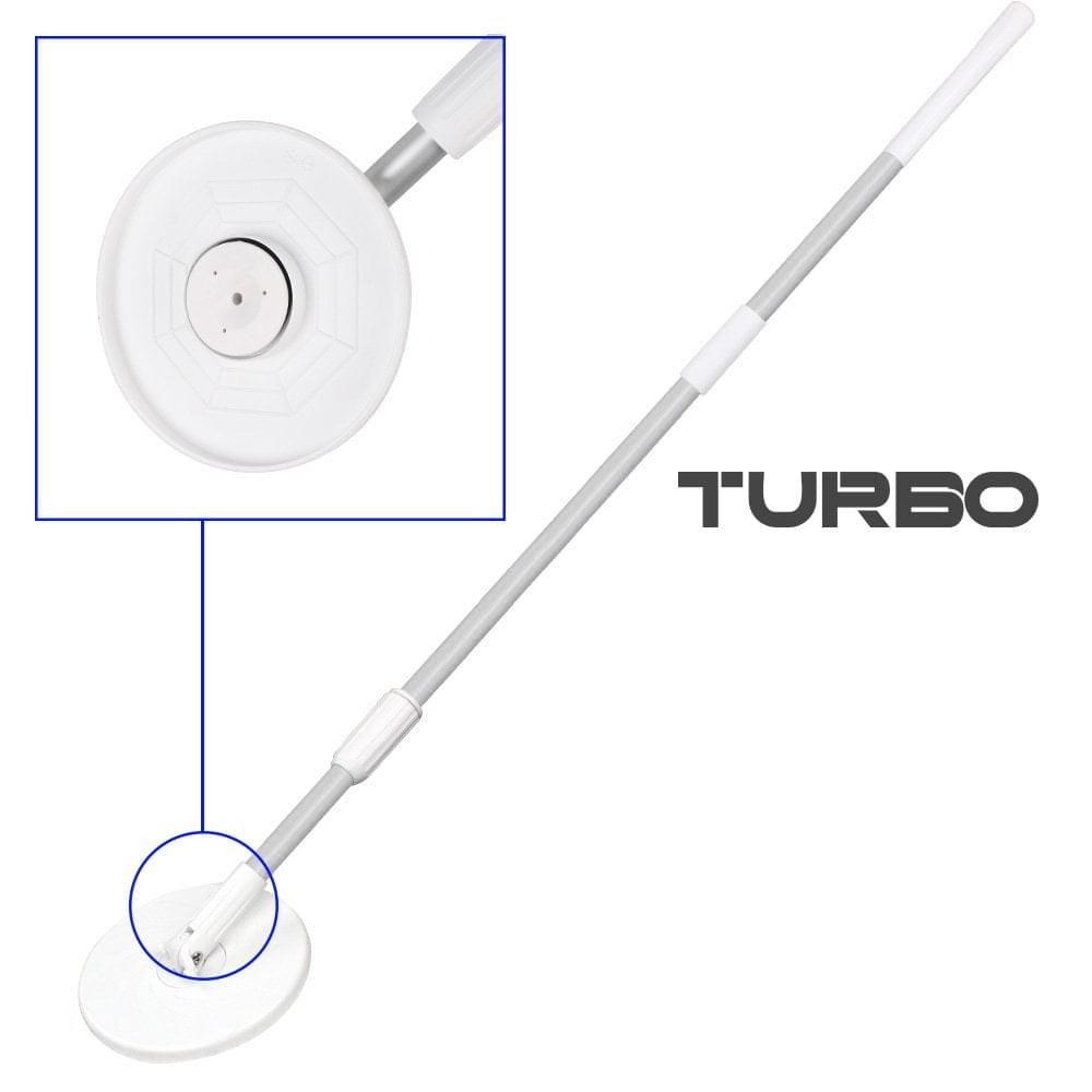 White Magic Turbo Spin Mop - Hand Press Handle First Section